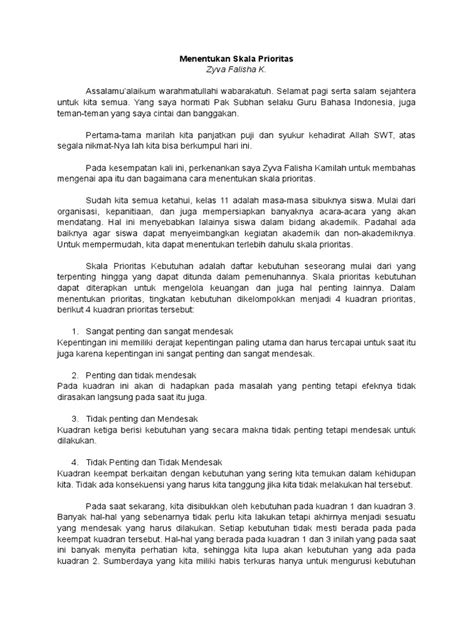 Menentukan Skala Prioritas Pdf