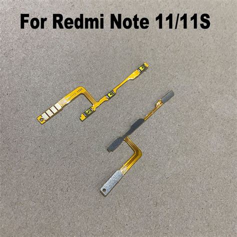 For Xiaomi Redmi Note 11 11s Power Volume Button Switch On Off Key Ribbon Flex Cable 4g Global
