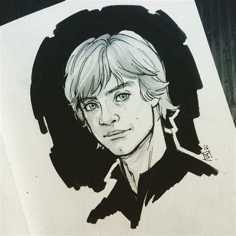Ksenia Z On Instagram My First Attempt At Drawing Luke X Starwars Lukeskywalker Jedi