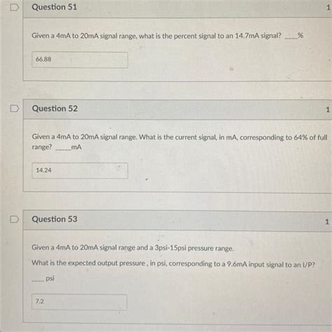 Solved Given A 4 Ma To 20 Ma Signal Range What Is The
