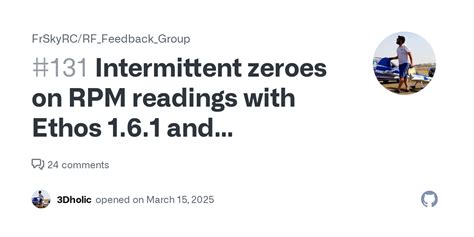 Intermittent Zeroes On Rpm Readings With Ethos 161 And Advanced Engine Suite · Issue 131