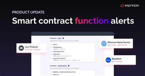 New Save Time And Boost Insights With Smart Contract Function Alerts