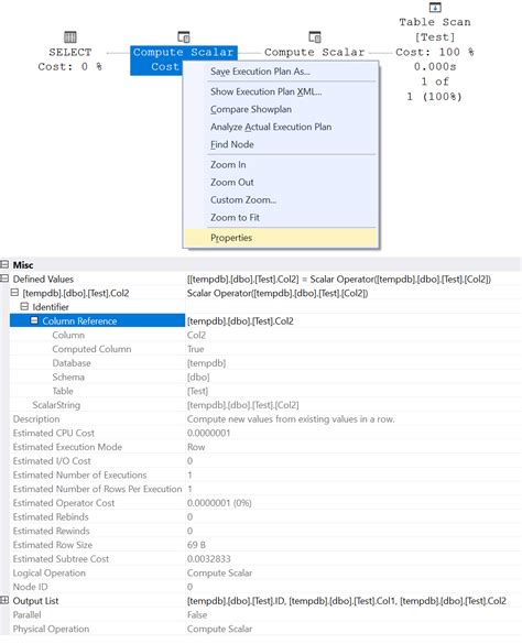 Sql Server Computed Column And Compute Scalar Operators Sql Authority With Pinal Dave