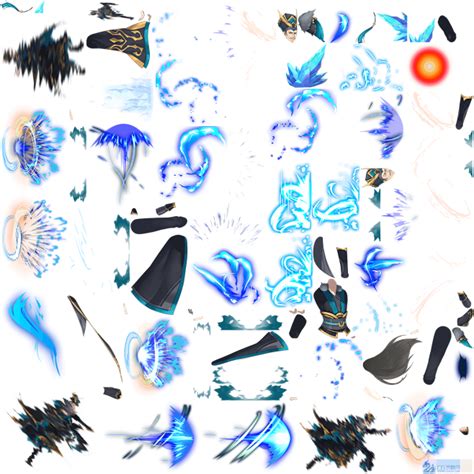 武侠手游游戏特效贴图素材资源144mb