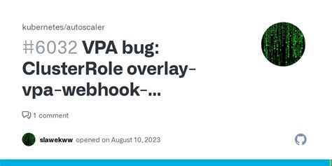 Vpa Bug Clusterrole Overlay Vpa Webhook Generation Does Not Contain Update Verb · Issue 6032