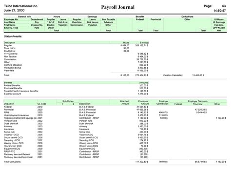 Payroll System G2 Logiciels