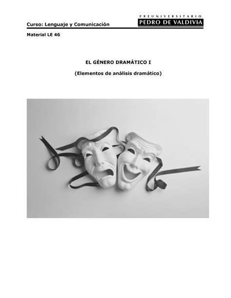 46 Genero Dramatico I Love Studocu