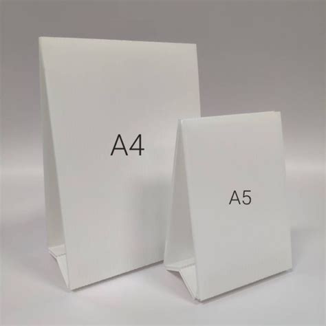 ป้ายตั้งโต๊ะ ป้ายa4 ป้ายa5 แบบไม่มีพิมพ์ ป้ายฟิวเจอร์บอร์ด ป้ายพีพีบอร์ด ป้ายสามเหลี่ยม Shopee