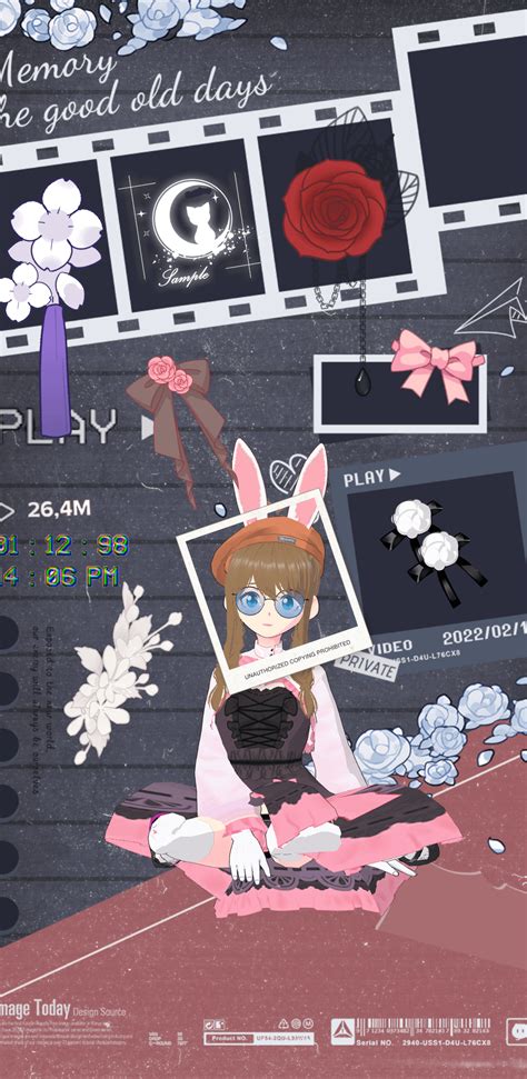 this girl just installed a app where i can customize my own character and do photos and she s