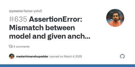 Assertionerror Mismatch Between Model And Given Anchor And Class Sizes · Issue 635 · Qqwweee