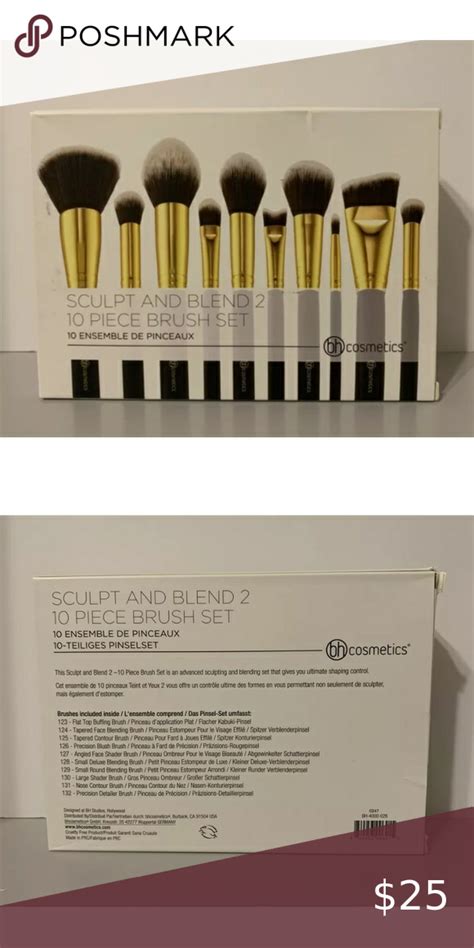 Bh Cosmetics Sculpt And Blend 2 Brush Set Nib Bh Cosmetics Brush