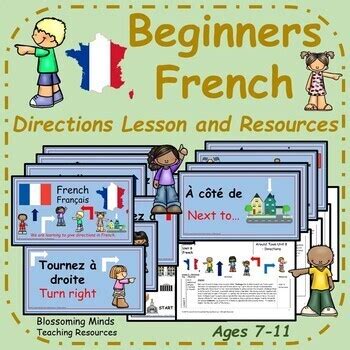 French Lesson And Resources Giving Directions By Blossoming Minds