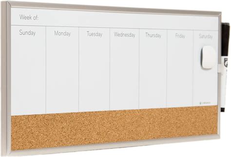 Navaris Weekly Planner White Board 24 X 36 Magnetic
