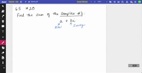 SOLVED Find The Sum Of The Complex Numbers In The Complex Plane GRAPH CAN NOT COPY