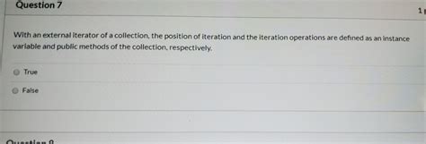 solved question 7 10 with an external iterator of a