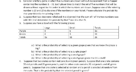 Solved 1 Consider A Lottery Game In Which Five Numbers Are