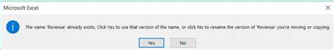 the dreaded excel name conflict loop