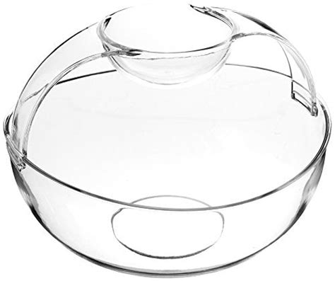 Prodyne Arch Chip And Dip Bowl Removable Arched Dip Cup Clear Hour Loop