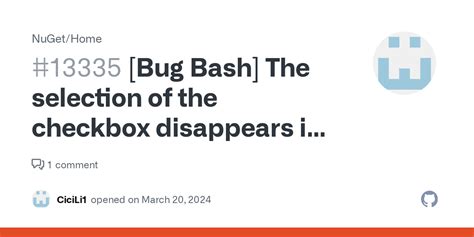 Bug Bash The Selection Of The Checkbox Disappears In The Right Panel