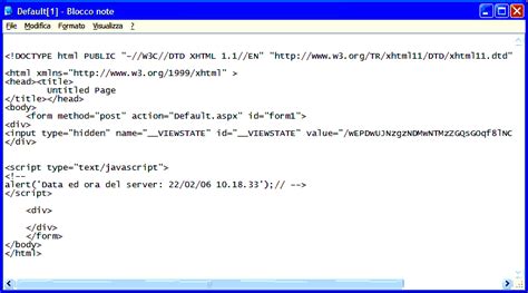 Inserire Script Lato Client Htmlit