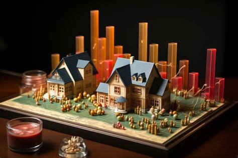 Premium Photo Miniature House Model Display With Trees