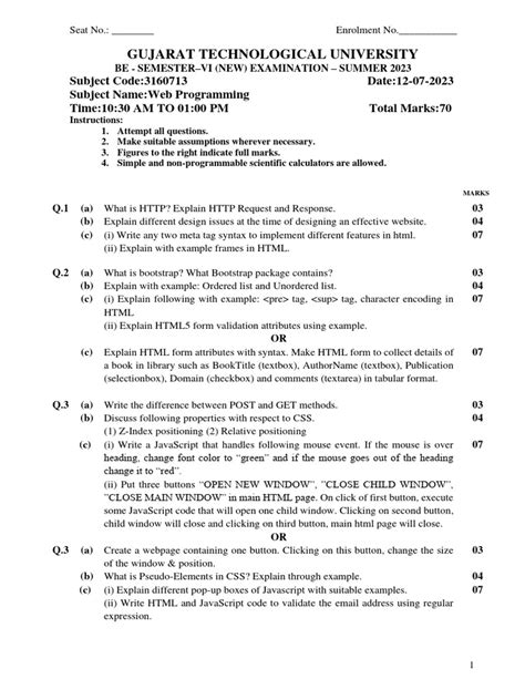 Web Summer 2023 Download Free Pdf Html Java Script