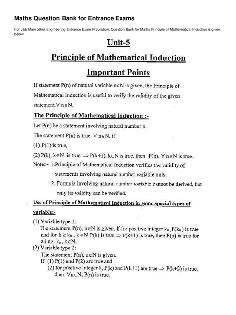 Download Principle Of Mathematical Induction Pdf Online 2020 By Panel