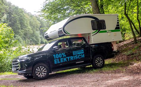 Der Erste Versuch Maxus E Truck Mit Wohnkabine Pickup Camper Magazin