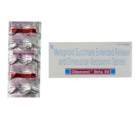 Buy Olmezest Beta 50mg 10 Tablets Online At Best Prices Wellness Forever