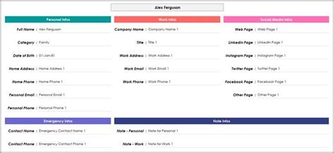 Directory Excel Template Contact List Template Artofit