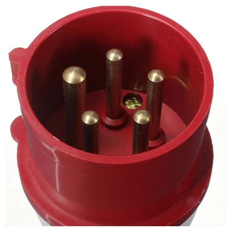 16 Amp 5 Pin Plug Socket Weatherproof Ip44 3 Phase Vicedeal