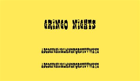 Gringo Nights Font Font Tr