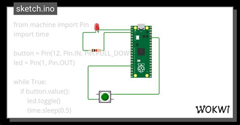 Allumer Un Led Wokwi Esp32 Stm32 Arduino Simulator