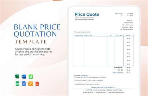 Free Price Quotation Templates To Edit Online And Print
