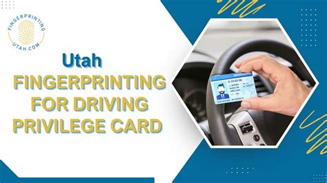 Utah Fingerprinting For Driving Privilege Card Youtube