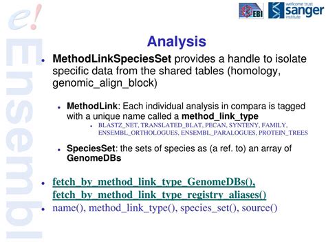 Ppt Ensembl Compara Perl Api Powerpoint Presentation Free Download