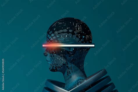 Artificial Intelligence In Humanoid Head Stock Photo Adobe Stock