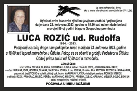 Luca RoziĆ 1934 2023