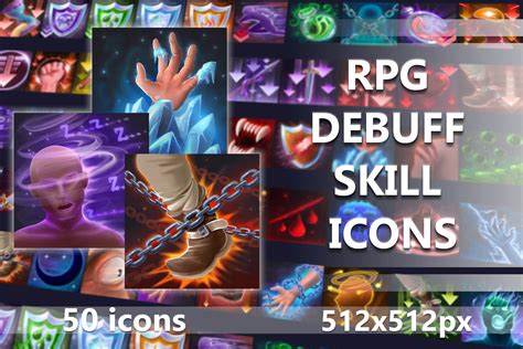 50 Rpg Debuff Skill Icons Download