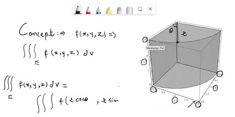 solved set up the triple integral of an arbitrary continuous function