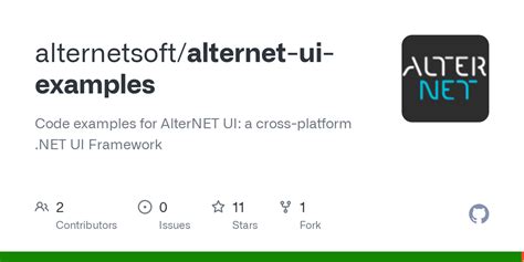 Github Alternetsoftalternet Ui Examples Code Examples For Alternet