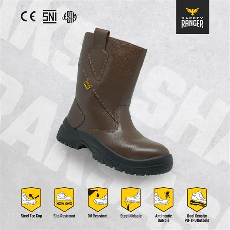 Jual Sepatu Safety Ranger Raksasha Sr 08 Pu Tpu Safety Shoes Shopee