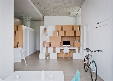 Doehler Loft Renovation By Sabo Project Has A Clustered Storage Unit