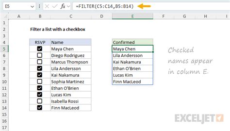Native Checkboxes In Excel Exceljet