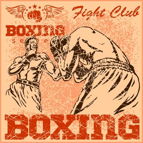 Vintage Boxing Match Poster Stock Illustrations 189 Vintage Boxing