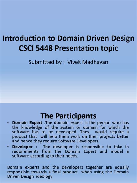 domain driven design pdf
