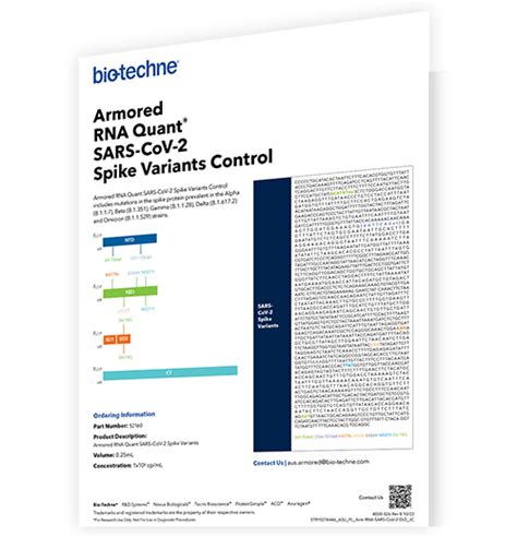 Sars Cov 2 Spike Variants Control Armored Rna Bio Techne