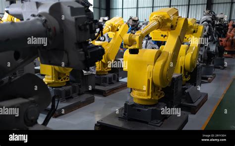 Robot Warehouse A Place To Store Robotic Arm To Inspect Program And