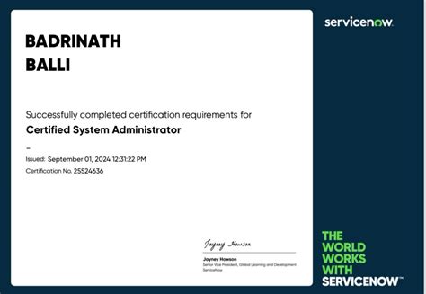 Badrinath Balli On Linkedin Certified Servicenow Servicenow Servicenow Csa Certification…