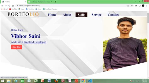 GitHub Vibhor Saini Portfolio Design